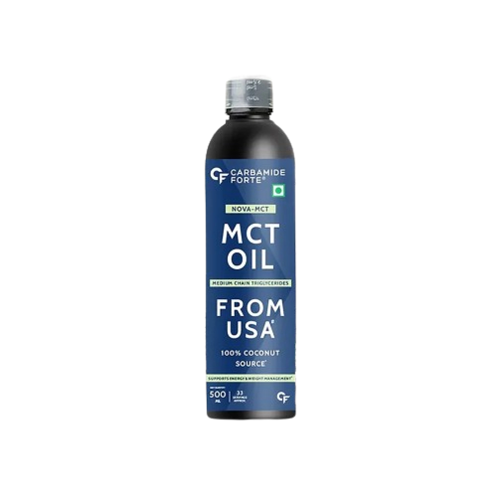 Carbamide Forte Pure MCT Oil - 500 ml (Coconut) | Supports Metabolism