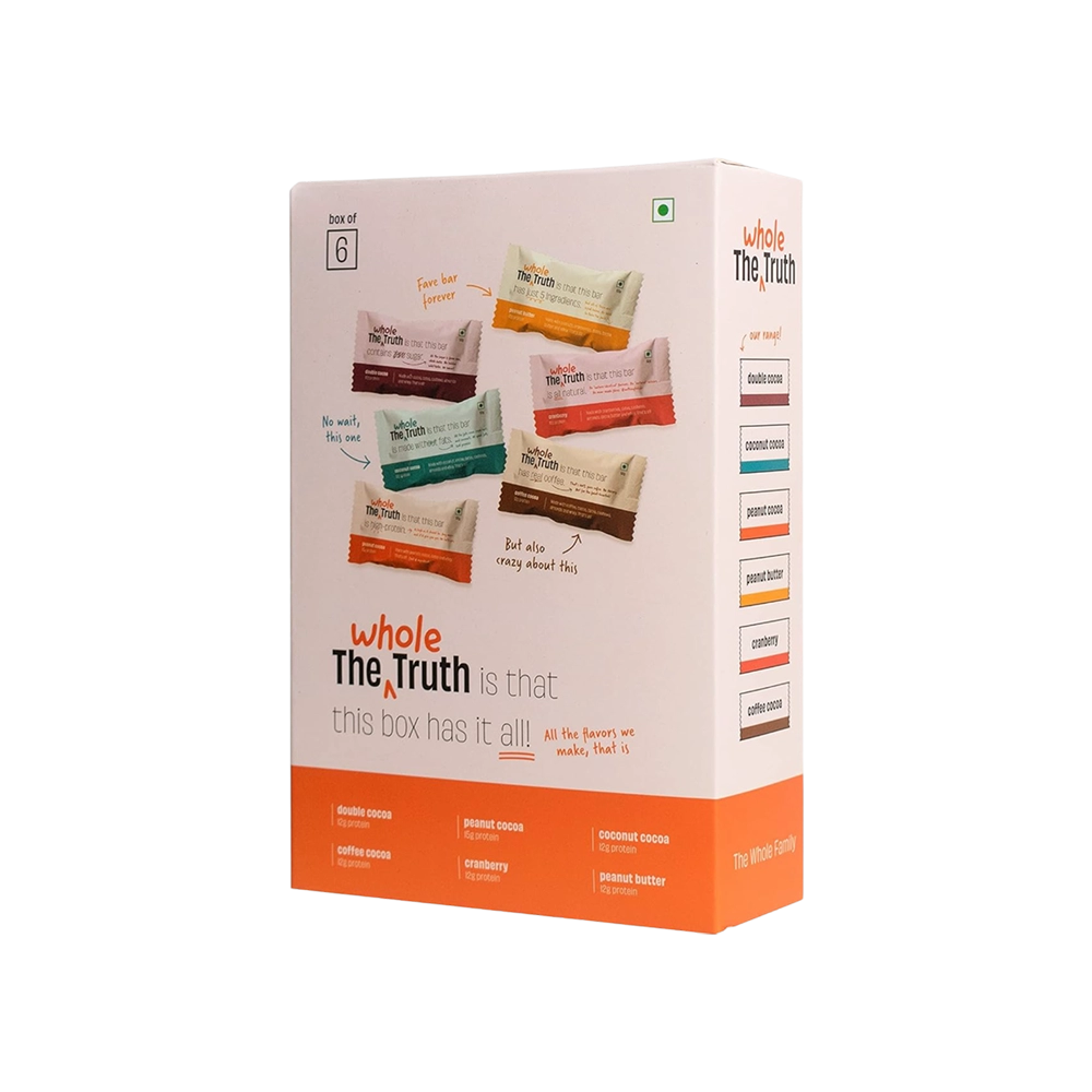 The Whole Truth Protein Bars (Assorted) - 312 g