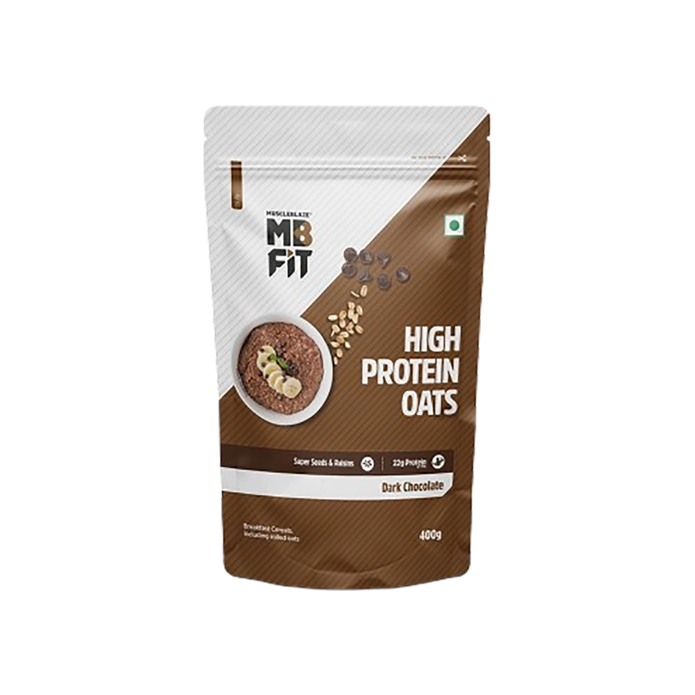 MB High Protein Oats (Dark Chocolate) - 400g | Healthy Breakfast